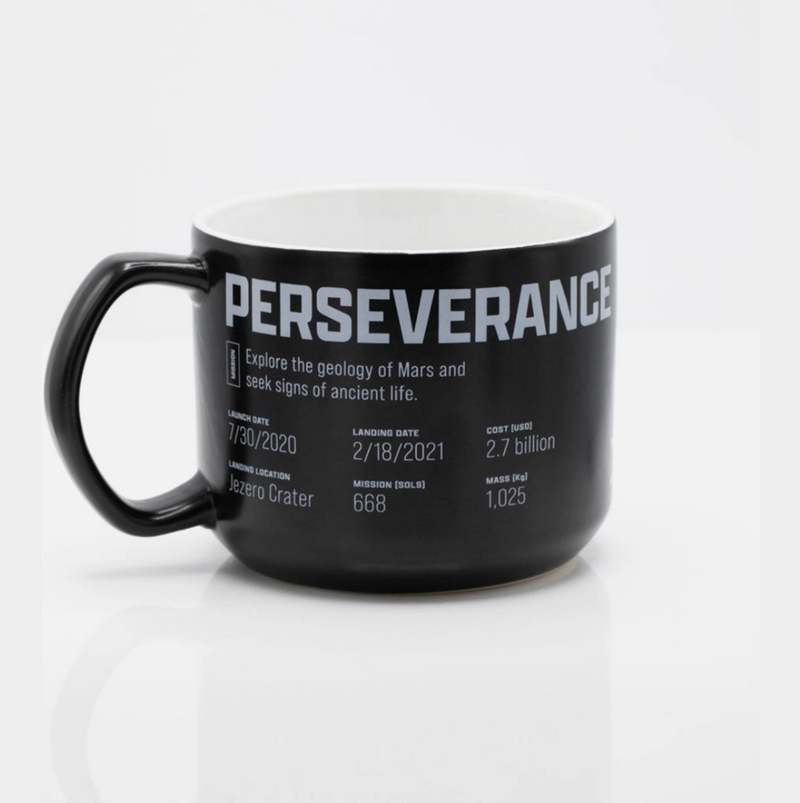 Mars Perseverance Black Matte Mug
