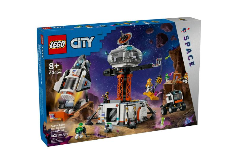 LEGO Space Base and Rocket Launch