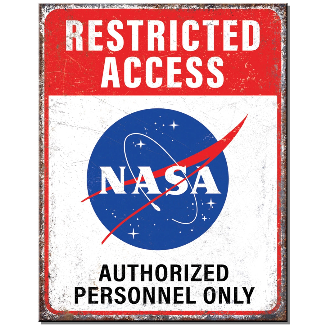 NASA Metal Signs