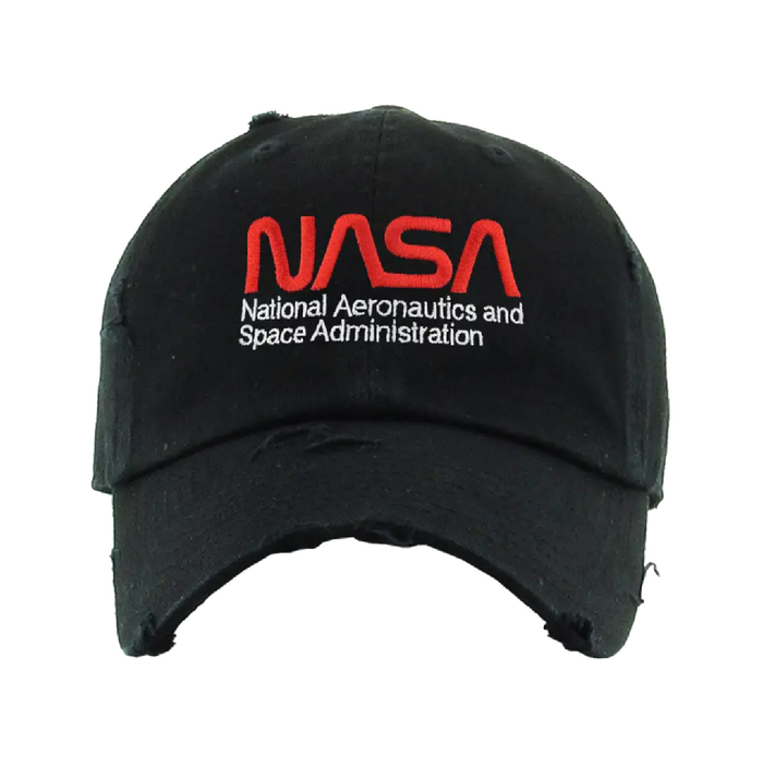 Distressed NASA Worm Cap