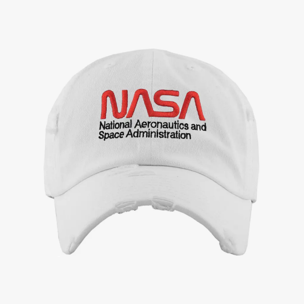 Distressed NASA Worm Cap